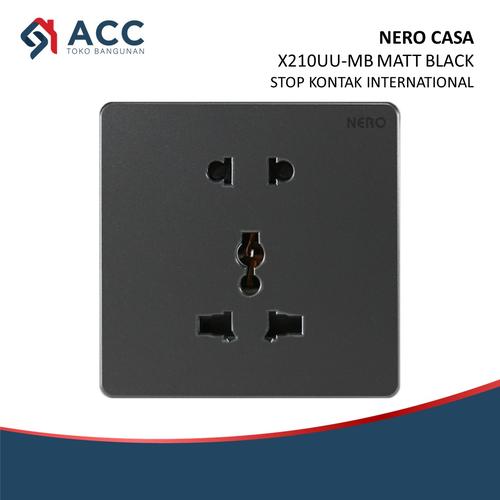 Promo NERO CASA X2 MATTE BLACK SAKLAR STOP KONTAK FRAME - S/K UNIVERSAL - Kota Depok - Toko ...