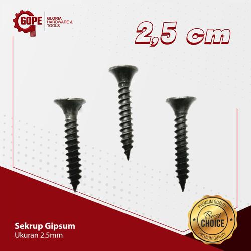 Jual Sekrup Gipsum Skrup Gypsum Drywall Screw 2.5, 3, 4, 5, 7 cm - 7 cm ...