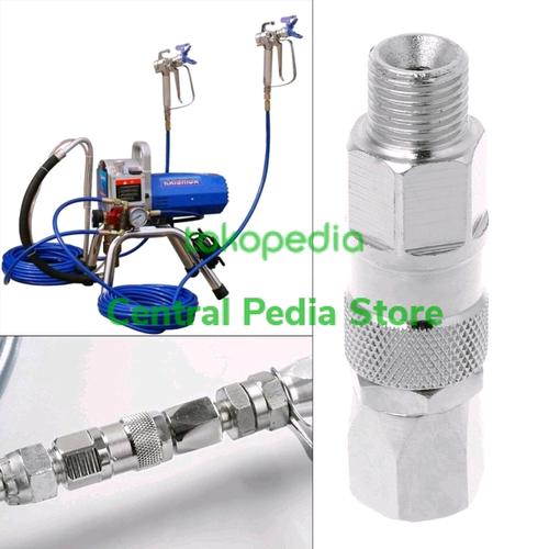 Jual Ready 1/4Stainless Stell Airless Spray Gun Hose Swivel Joint Paint ...