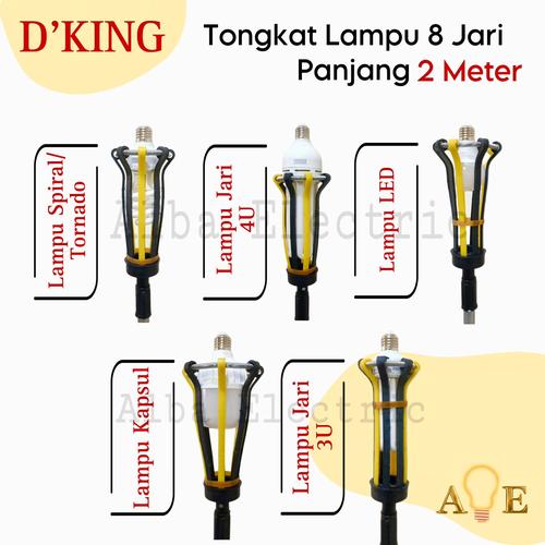 Jual Tongkat Lampu TRM 2 Meter 8 Jari Stick Stik Pengganti Lampu ...