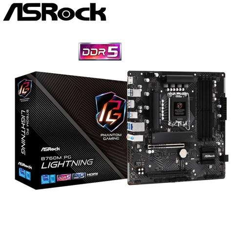 Promo ASRock B760M PG Lightning DDR5 - Intel Motherboard LGA 1700 Cicil ...