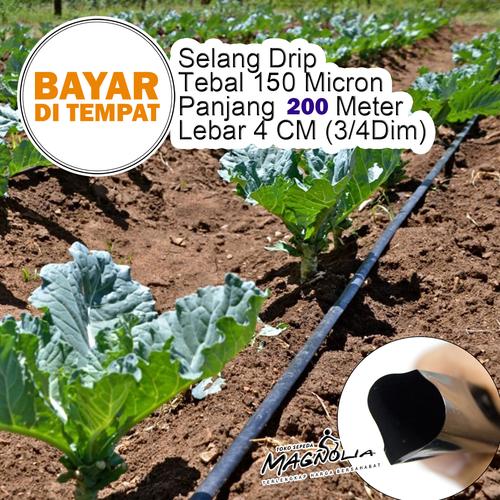 Promo Selang Drip Drib 4CM (3/4 ") Plastik Irigasi Tetes Tebal 200 ...
