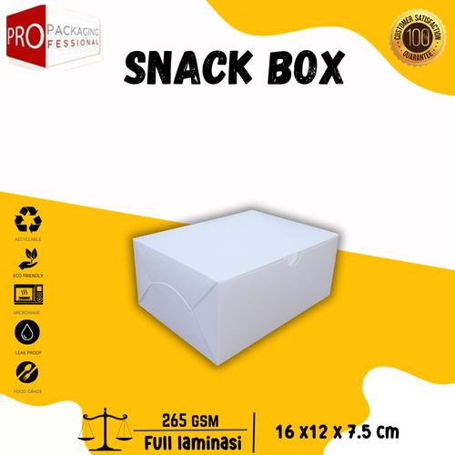Jual Snack Box Ivory | Box Kue | Kemasan Kue | Kotak Kue | 265 gsm ...