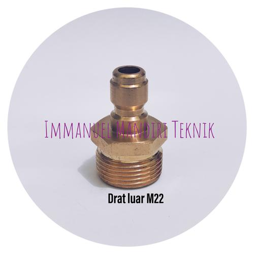 Jual Quick release jet cleaner M22 male / Konektor plug jet cleaner ...