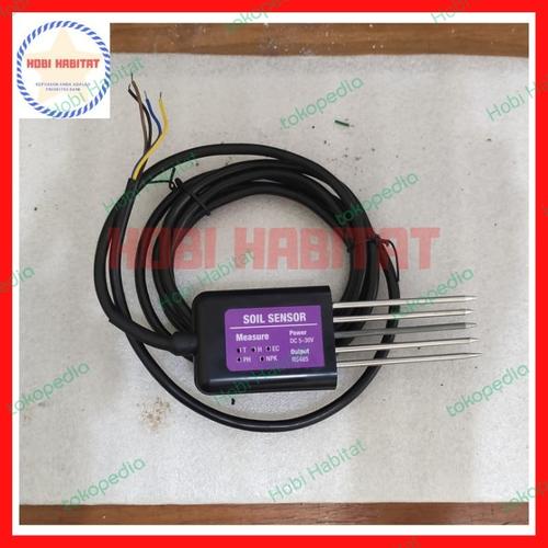 Jual Sensor NPK PH EC Temperature Humidity Industrial RS485 7 in 1 ...
