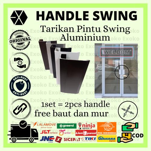 Jual Handle swing aluminium / handle pintu swing kotak aluminium 333 ...