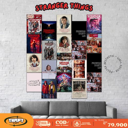 Jual Poster Aesthetic Collage Wall - Stranger Things Series A4 - Poster ...