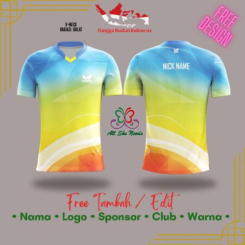 Jual Baju Kaos Jersey Pingpong Tenis Meja Custom Jumbo Printing ...