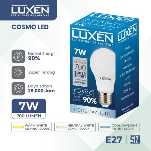 Jual Luxen Cosmo LED Bulb 7 Watt - Putih - Jakarta Barat - karya ...