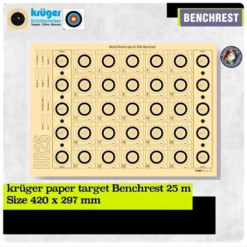 Jual Kertas Target tembak / Kertas Target benchrest isi 50 lembar - Kab ...