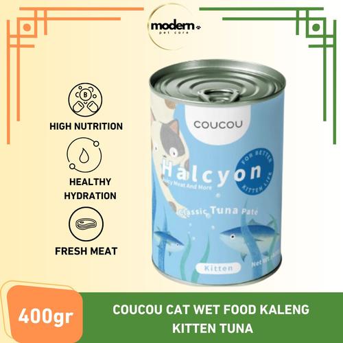 Jual COUCOU Halcyon Cat Wet Food Kaleng Kitten Tuna 400gr - Jakarta ...