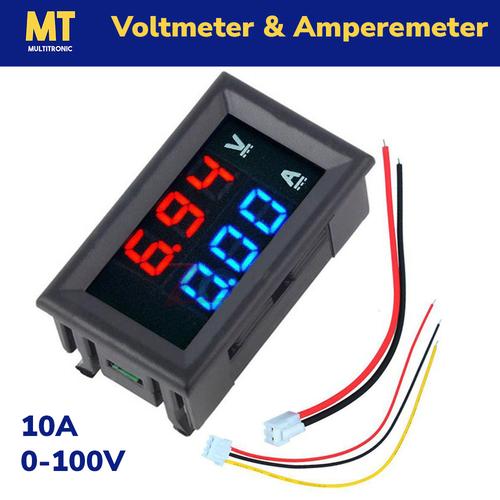 Jual Voltmeter Dan Amperemeter 10A 0-100V - Kota Surabaya - Multitronic | Tokopedia
