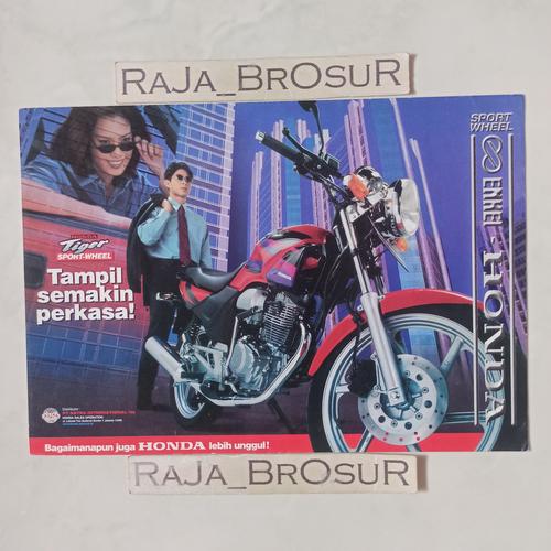 Jual Poster brosur katalog flyer Honda Tiger 2000/Tiger Lawas/Tilas ...