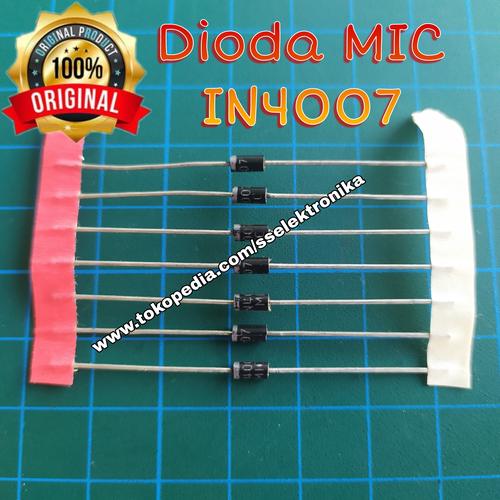 Jual Dioda Diode Original MIC 1N4007 IN4007 Roll 1A 1000V Rectifier ...