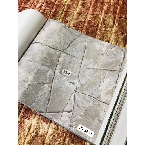 Jual WALLPAPER DINDING BATU ABSTRAK PECAH CREAM ABU COKLAT MNG - 7735-1 ...