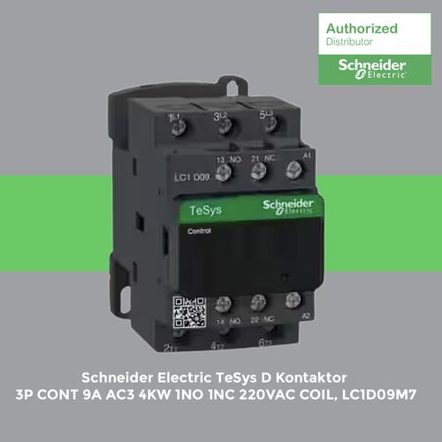 Promo Schneider Electric TeSys D Kontaktor 3P(3NO) 9A 220VAC - LC1D09M7 ...
