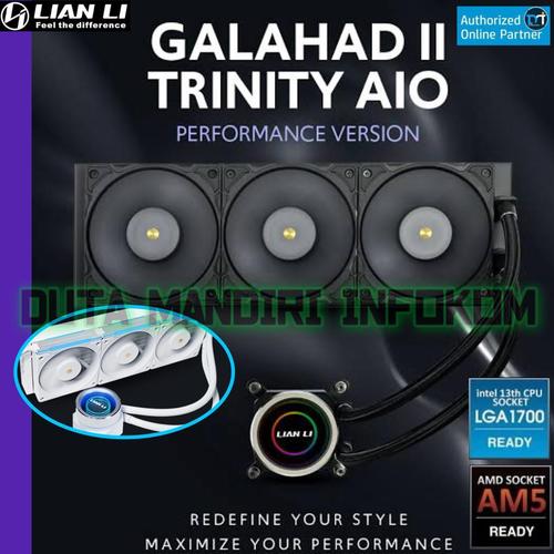 Promo Lian Li Galahad II TRINITY PERFORMANCE 360 - AIO Liquid CPU Cooler for Intel & AMD - 360mm ...