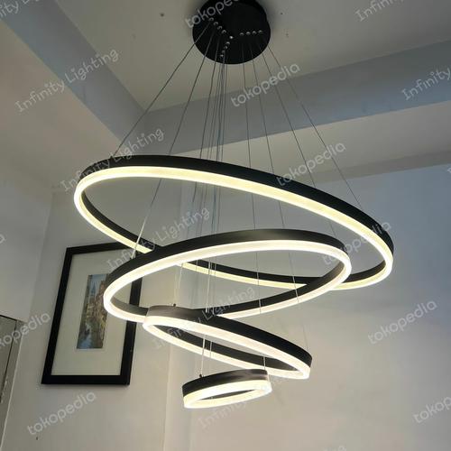 Jual LAMPU GANTUNG/HIAS/MINIMALIS 4 RING 80cm - Jakarta Pusat - Infinity Lighting | Tokopedia
