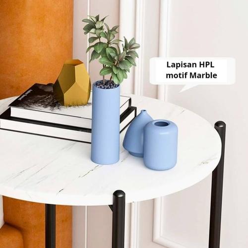 Jual Liyya Meja Minimalis Samping Pojok Sofa Kursi Ruang Tamu - Nobe ...