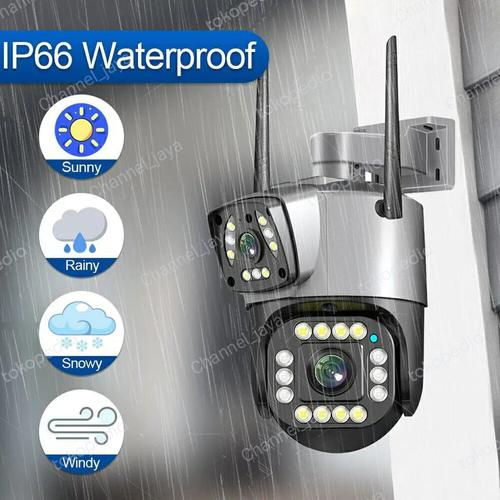 Jual IPCam V380 CCTV HD Wifi PTZ Camera Dual Lens Outdoor Waterproof ...