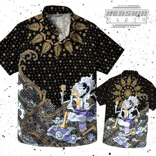 Jual Kemeja Batik Anime One Pece Monkey D Luffy Roronoa Zoro Vinsmoke ...