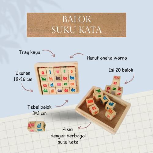 Jual Puzzle Balok Suku Kata - Kota Depok - duniabelajarku | Tokopedia