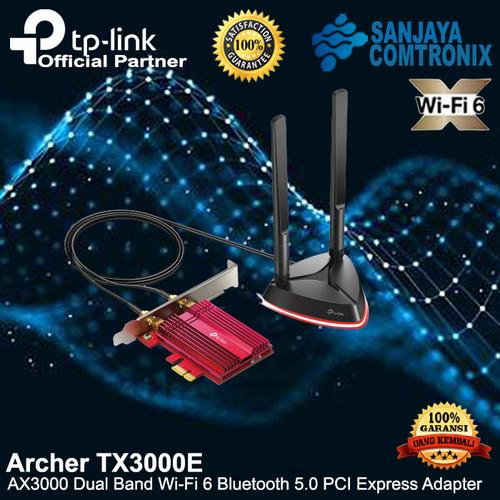 Jual TP-LINK Archer TX55E AX3000 Wi-Fi 6 Bluetooth 5.2 PCIe Adapter ...