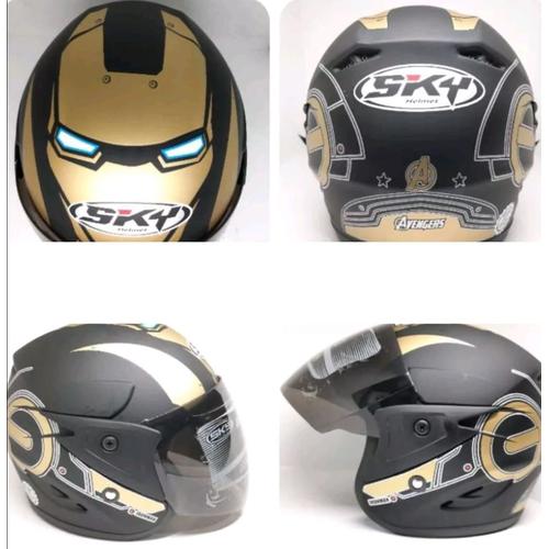 Promo Helm Anak Kecil Iron Man Helm Anak Kecil Gundam Helm Anak 3-8 ...