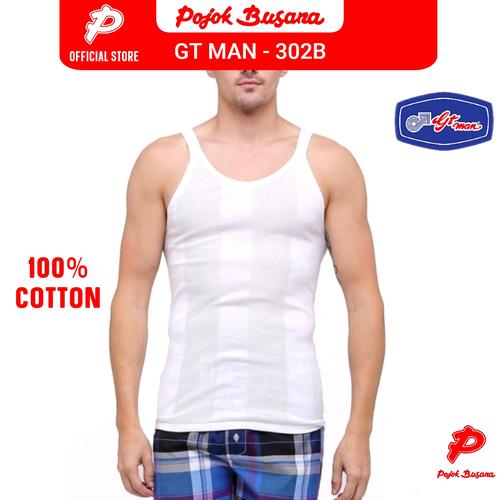 Promo Pojok Busana GT MAN Singlet Kaos Dalam Pria 302 Putih - Putih, 36 ...