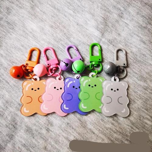 Jual gummy bear keychain clasp beruang lucu gantungan kunci lonceng ...