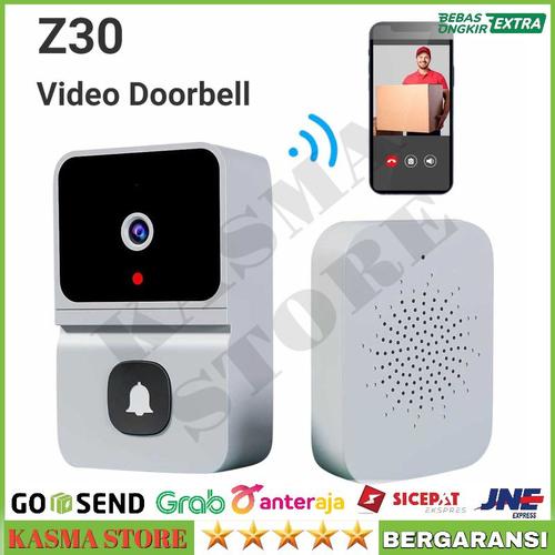 Promo Bel Rumah Wireless Bell Pintu Smart Doorbell Video WiFi Two Way ...