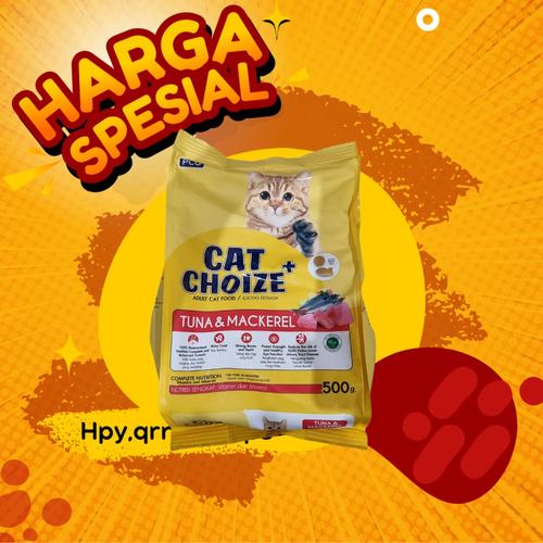 Jual Cat Choize Plus Dry Adult Cat Food Tuna and Mackerel 500g dryfood ...