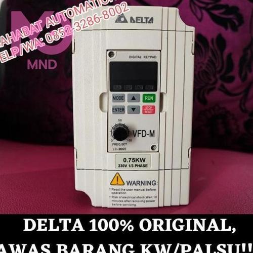 Jual Mnd Inverter Delta 0.75 Kw 1Hp 220V Vfd Vsd 1Phase 3Phase 220V ...