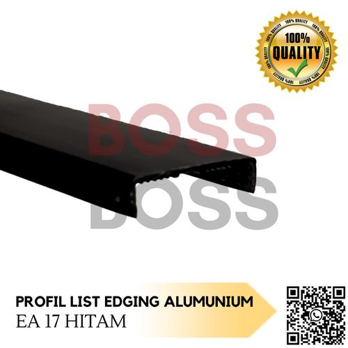 Jual PROFIL LIST EDGING EA 17 HITAM ALUMUNIUM EDGING FRAME 3 METER ...