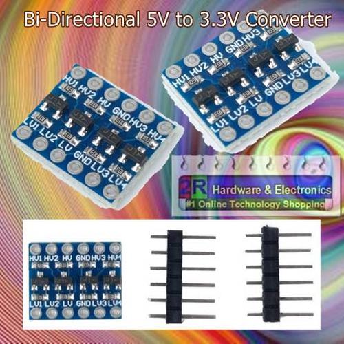 Jual Bi-Directional 5V to 3.3V I2C Logic Level Converter For Arduino ...