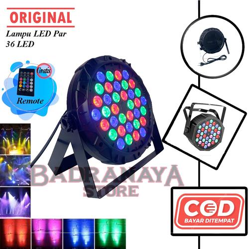 Jual Lampu Par Lampu Panggung Disco sorot putar LED RGB 18 / 36 Led ...