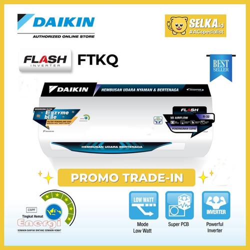 Promo DAIKIN FTKQ25UVM4 / FTKQ 25 AC SPLIT INVERTER PUTIH 1 PK - UNIT ...