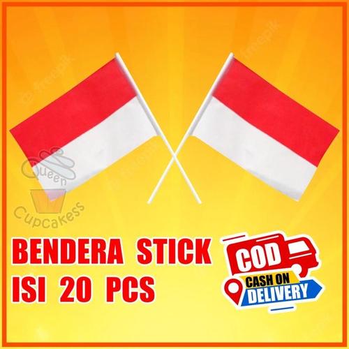Jual bendera stik merah putih Indonesia isi 20 - Merah - Jakarta Pusat ...