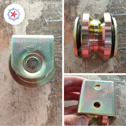 Jual RODA REL BESI BAJA 2 1/2" INCH MODEL V GROOVE UNTUK GERBANG PAGAR ...