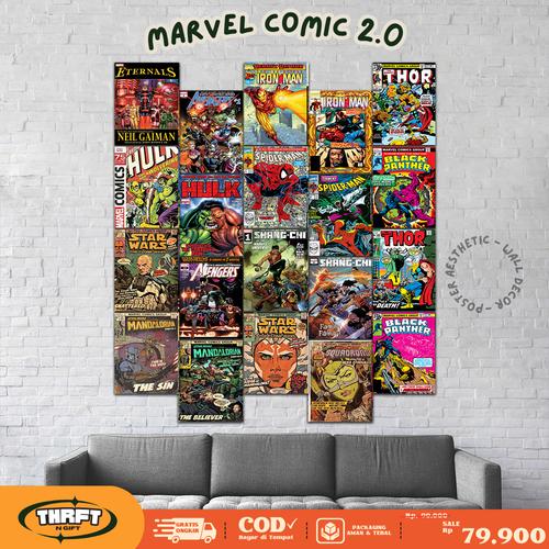 Jual Poster Aesthetic Collage Wall - Marvel Comic 2.0 Aesthetic Series ...