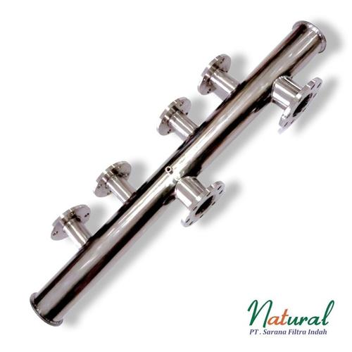 Jual Header Pompa - SS304 , 3" x 4" x 2" , Bisa Custum sesuai Gambar ...