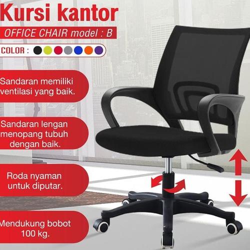 Jual Kursi Kantor Staff Chair Kursi Kerja Kursi Jaring - Model Ch-B01 ...