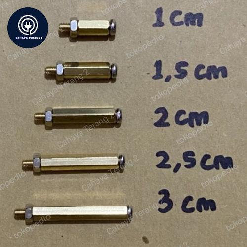 Jual Spicer Kaki PCB 1.5Cm 2Cm 2.5Cm 3Cm 3.5Cm Spacer Gold - 1.5CM - Kota Tangerang - cahaya ...