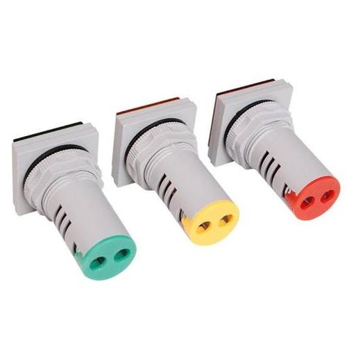 Jual Pilot Lamp LED Voltmeter Digital Indicator Panel Persegi - Merah ...