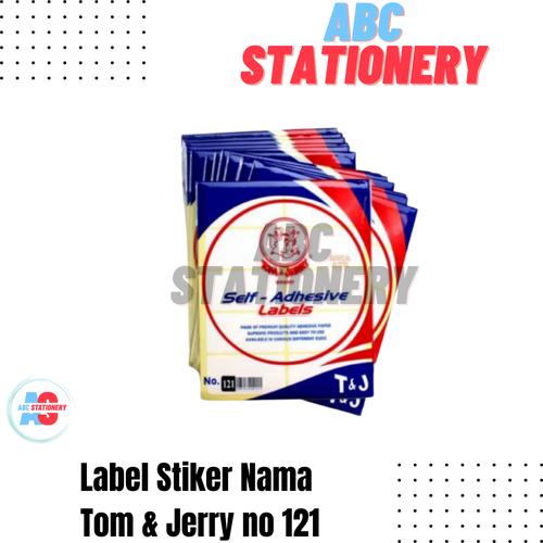 Jual Label Stiker Nama Tom & Jerry no 121 (38 x 75 mm) - Jakarta Barat ...