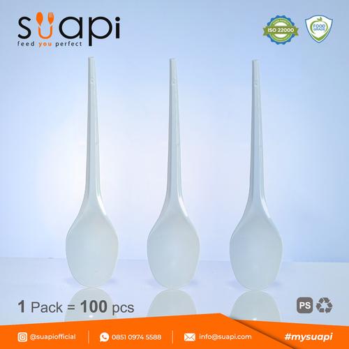 Jual Sendok Makan - Sendok Plastik - Sendok SUAPI PS Putih - Kota ...