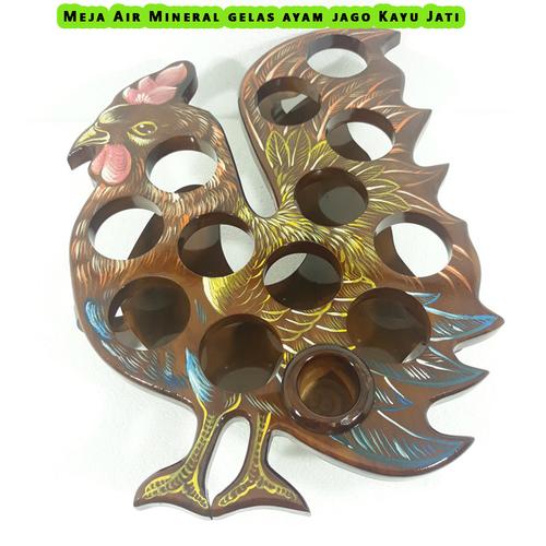 Jual Meja Air Mineral gelas ayam jago Kayu Jati asli - Kab. Karanganyar ...