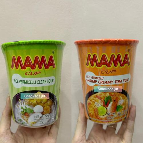 Jual [CUP] MAMA NOODLES RICE VERMICELLI SHRIMP CREAMY TOM YUM / CLEAR ...