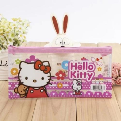 Jual ST Map Folder Plastik Mika Bening Jaring Karakter Hello Kitty B6 ...