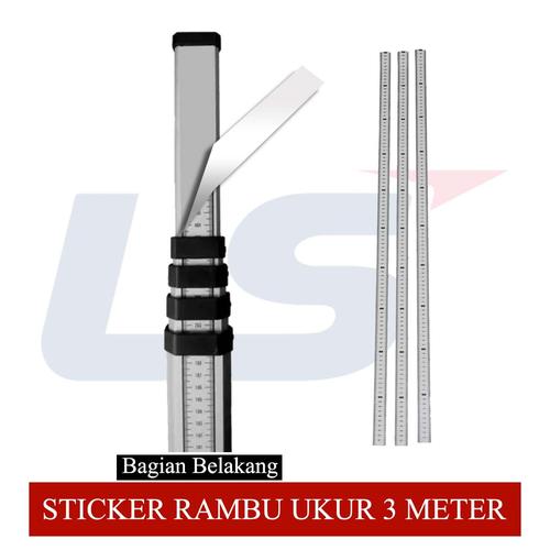 Jual Stiker RAMBU BAK Ukur Belakang 3 meter Sticker Vinyl Survey ukuran ...
